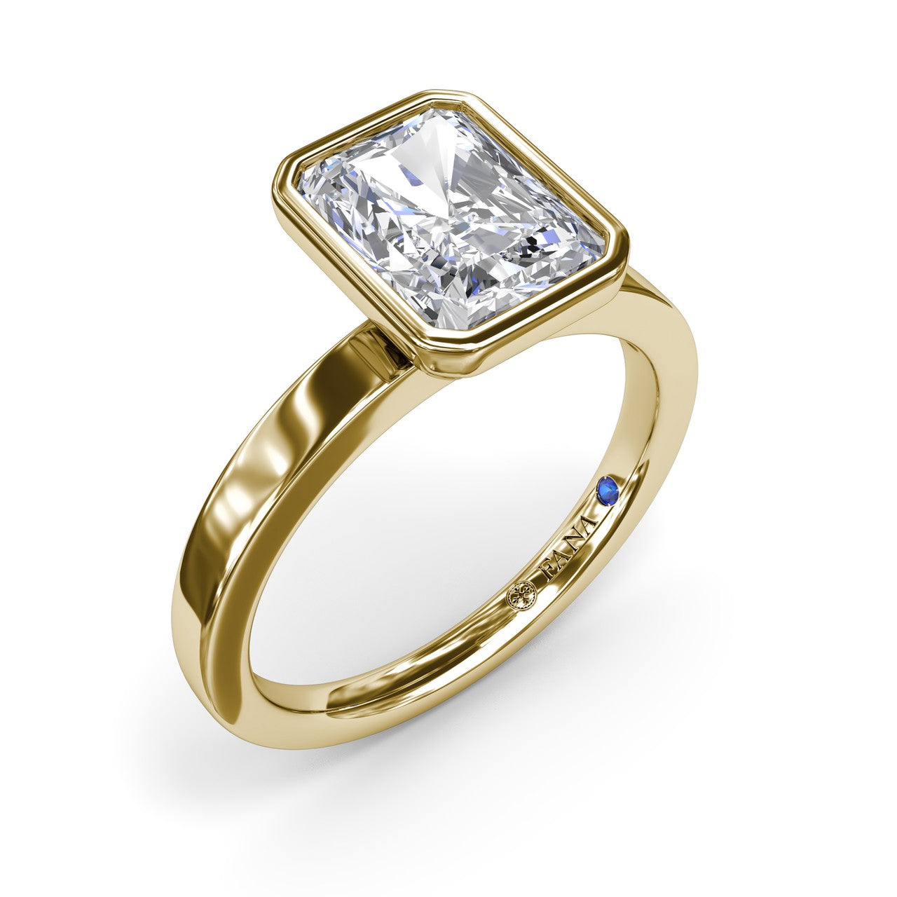 Radiant Bezel Set Engagement Ring – Guven Brothers Fine Jewelry