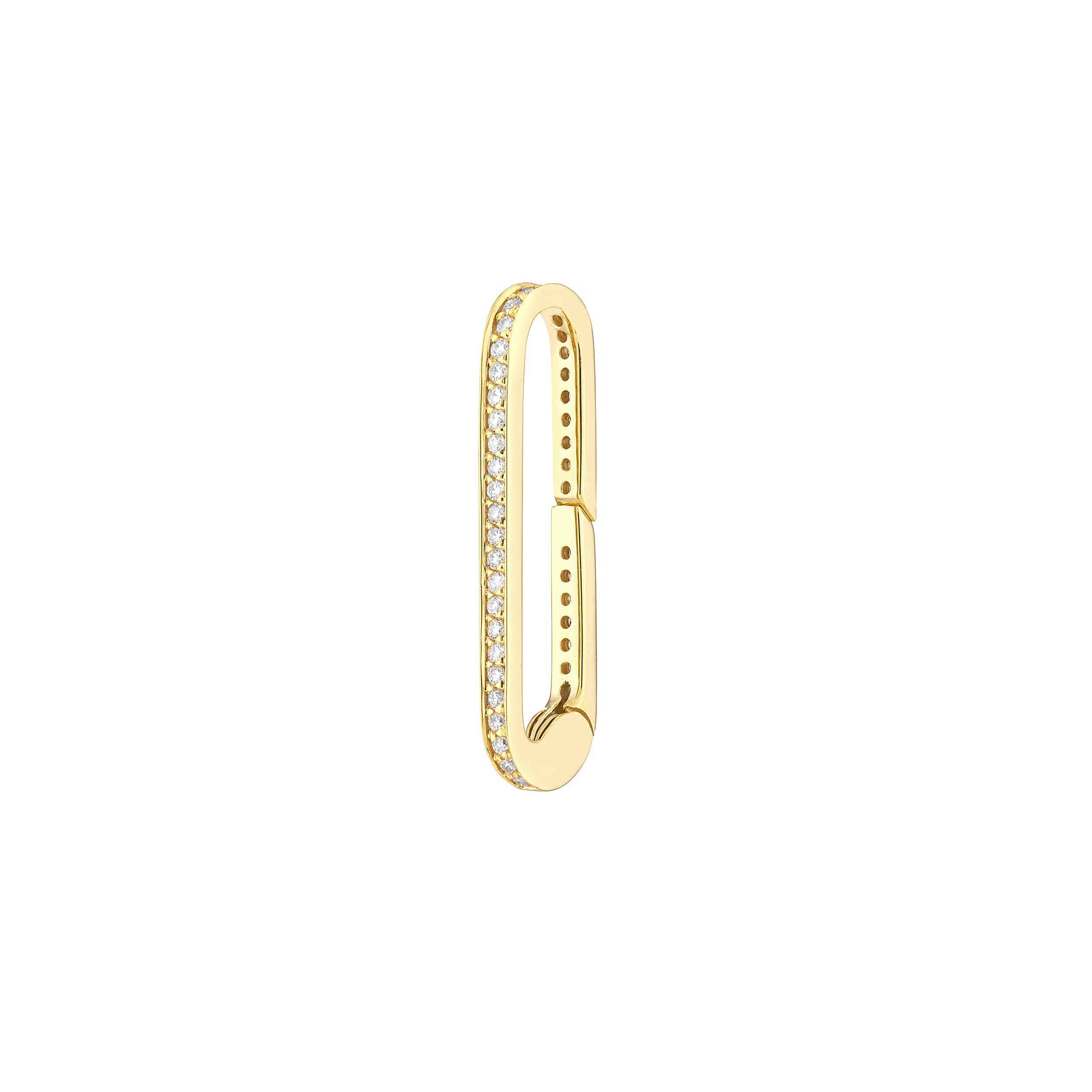 1/5tcw Diamond Paper Clip Push Lock – Guven Brothers Fine Jewelry